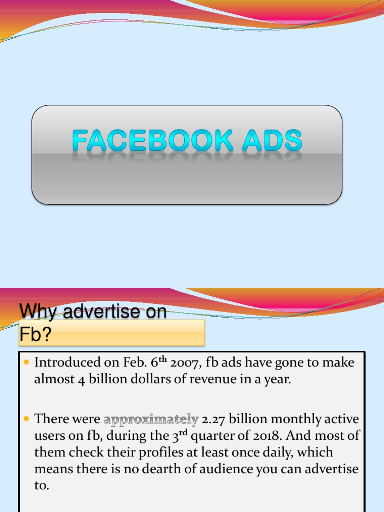 FB Ads Tutorial PDF | Download Free PDF | Advertising | Brand