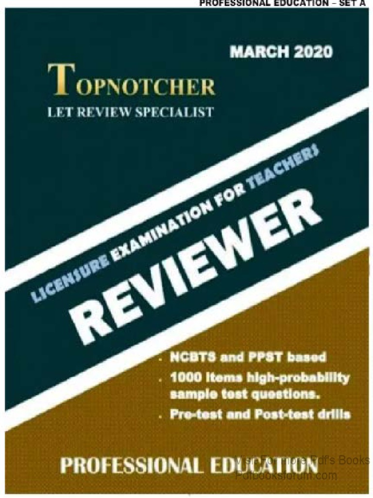 Topnotcher Let Reviewer PDF | PDF