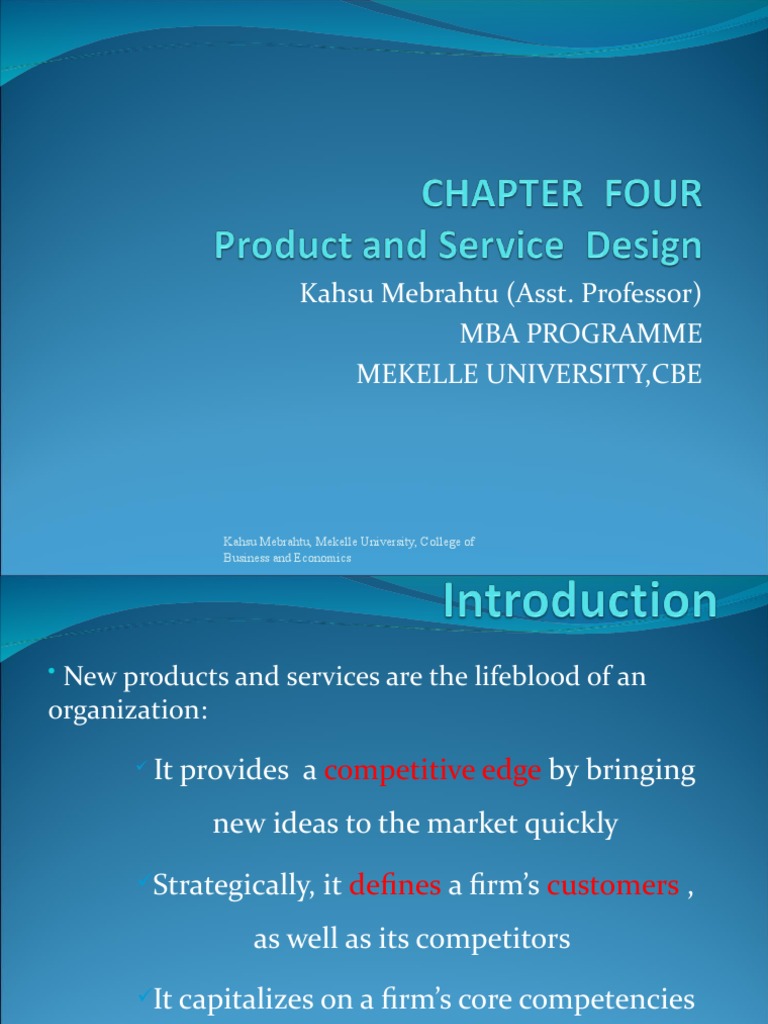 Chapter 4 Product and Service Design | PDF | Operations Management ...