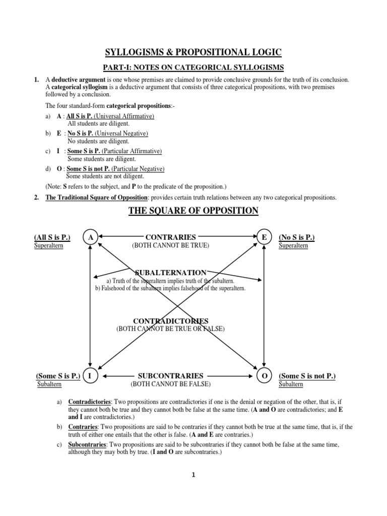 Categorical Syllogisms Explained | PDF | Logical Expressions | Metalogic