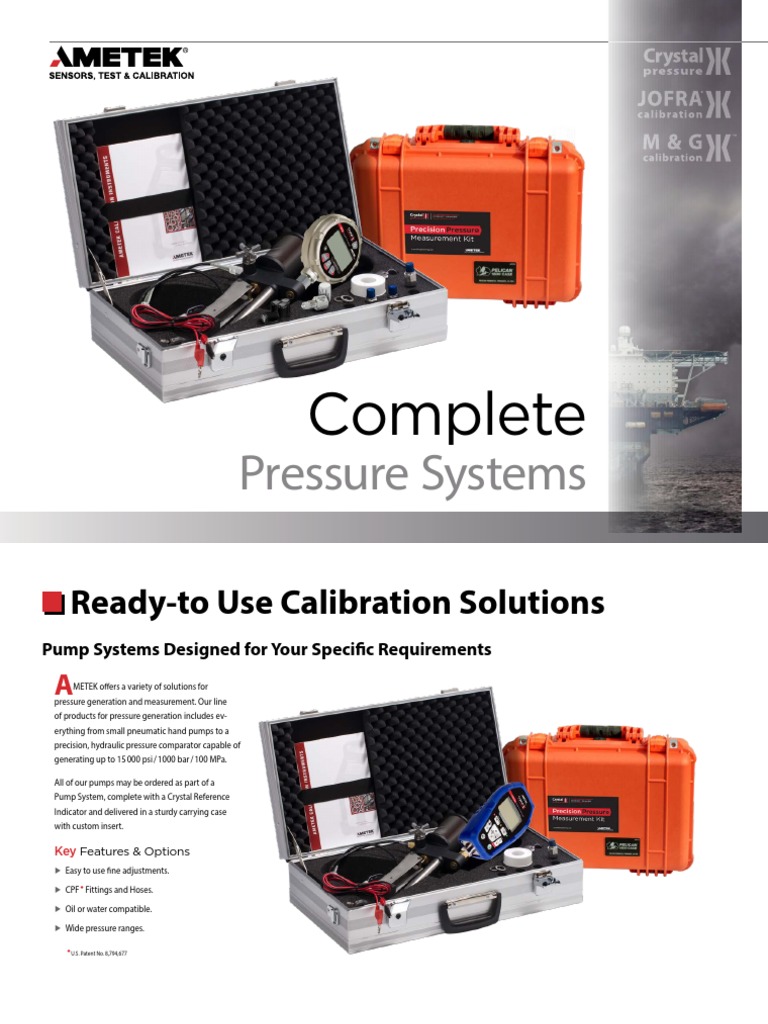Complete Pressure System Overview Brochure Us PDF | PDF | Pump ...