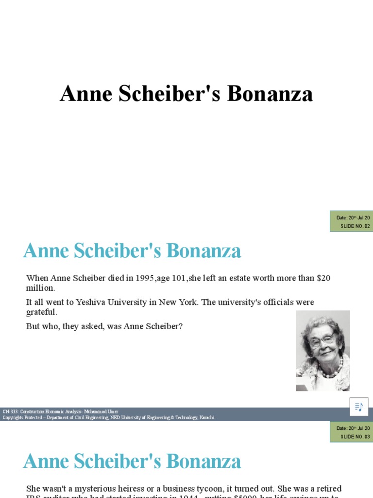 Anne Scheiber's Bonanza | Download Free PDF | Investing | Business