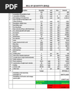 Standard BOQ Template | PDF | Mortar (Masonry) | Cement