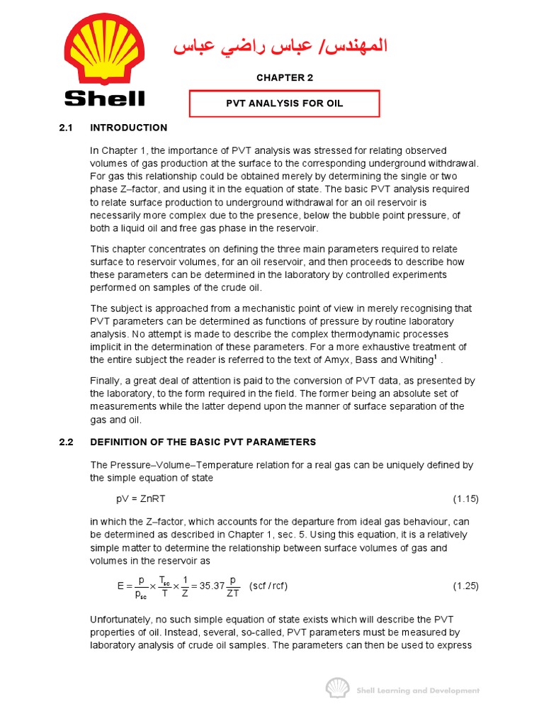 PVT Analysis For Oil | Download Free PDF | Petroleum Reservoir | Gases