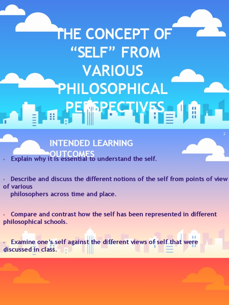 LESSON 1concept of Self | PDF | Philosophy Of Self | Thomas Aquinas