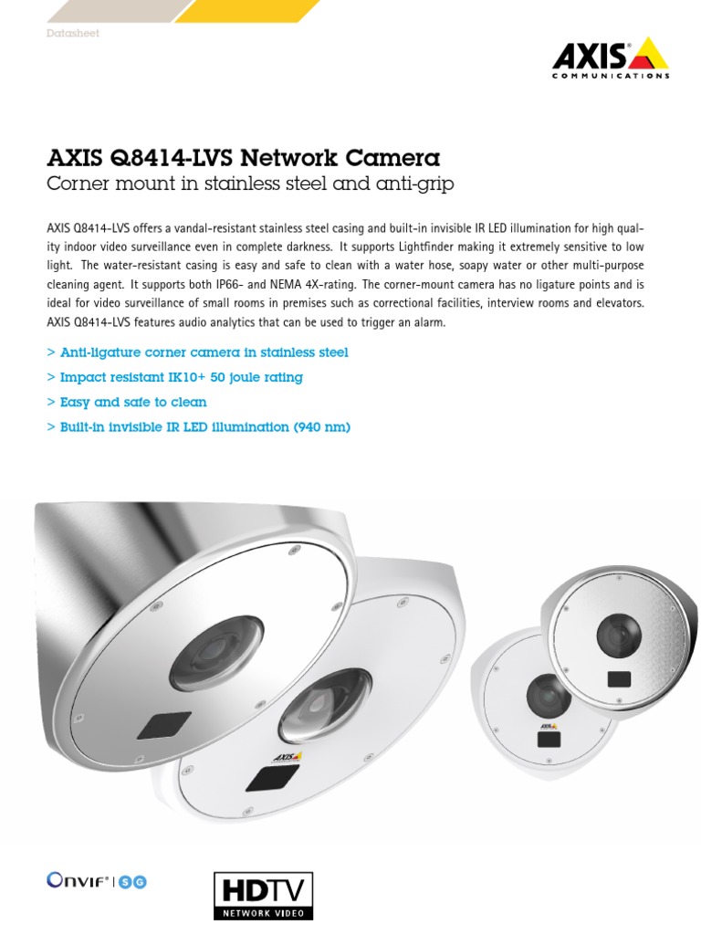 4.1.6 Axis Q8414-LVS Metal | PDF | Camera | Frame Rate