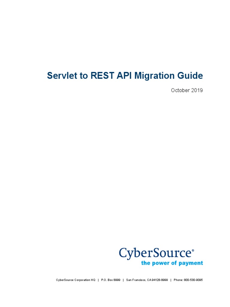 Servlet To REST API Migration Guide: October 2019 | Download Free PDF | Application Programming ...