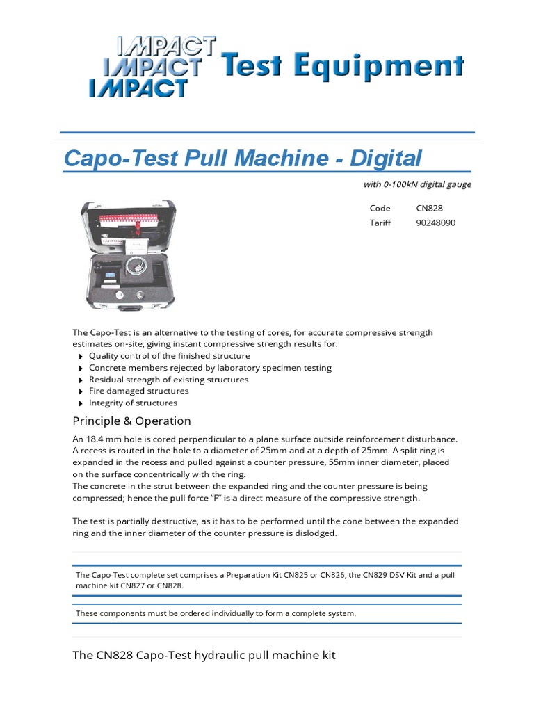 Capo-Test Pull Machine - Digital | PDF | Nature