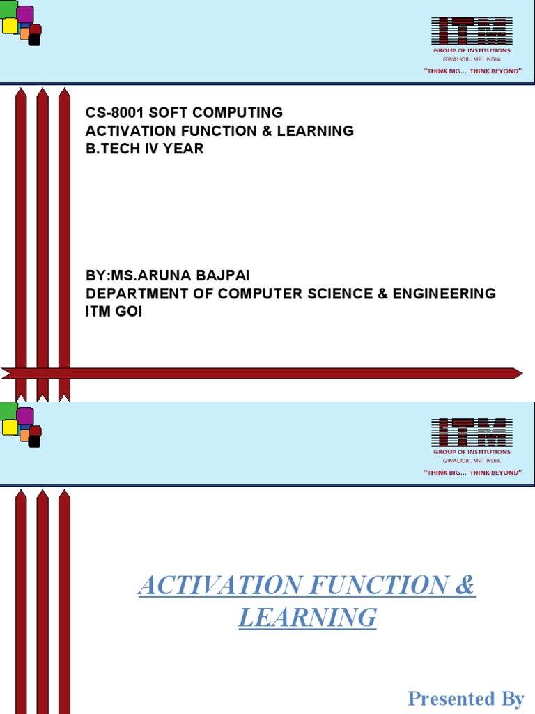 An Overview of Activation Functions and Learning Methods in Artificial ...