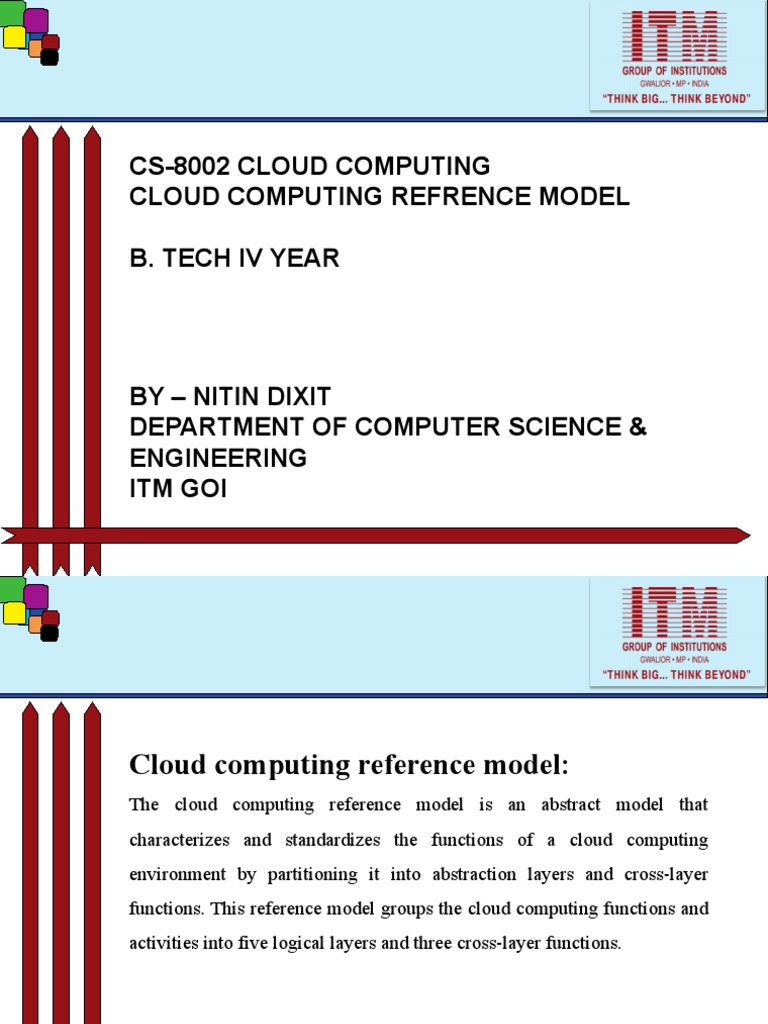 Cloud Computing Refrence Model CS 8002 | PDF | Cloud Computing ...