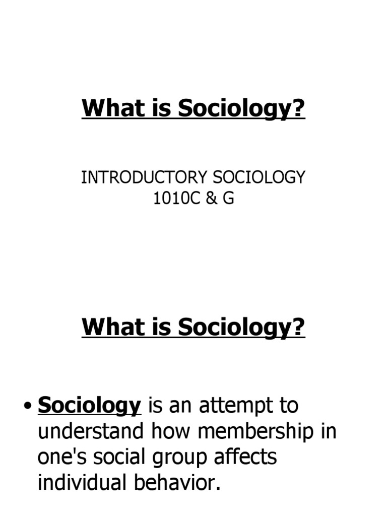 Intro First Lecture | PDF | Sociology | Positivism