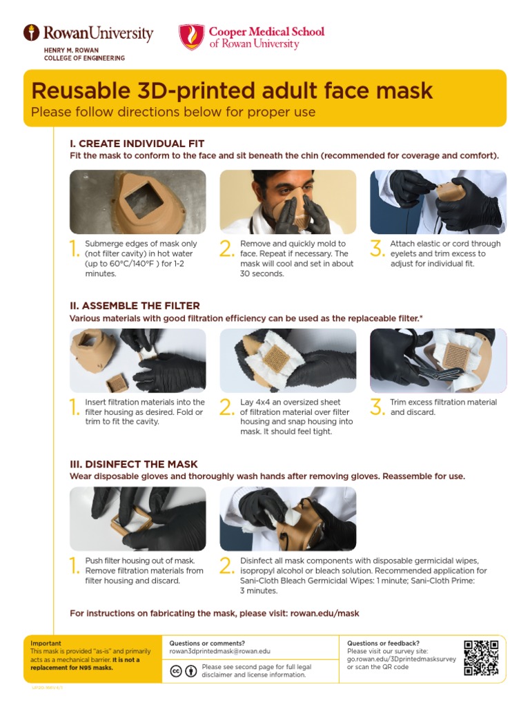 3d Printable Mask Instructions v4 | PDF | Filtration | Business