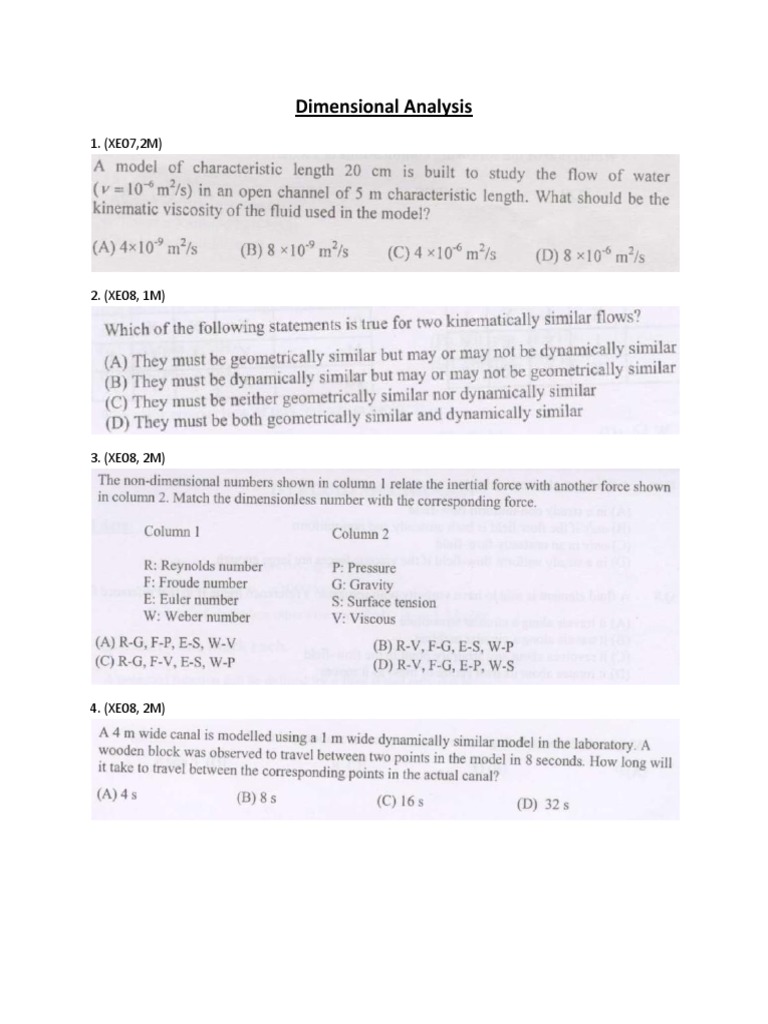 9.dimensional Analysis | PDF