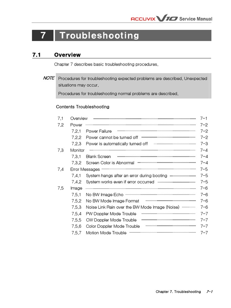 Troubleshooting Guide for Power and Image Issues | PDF | Computer ...