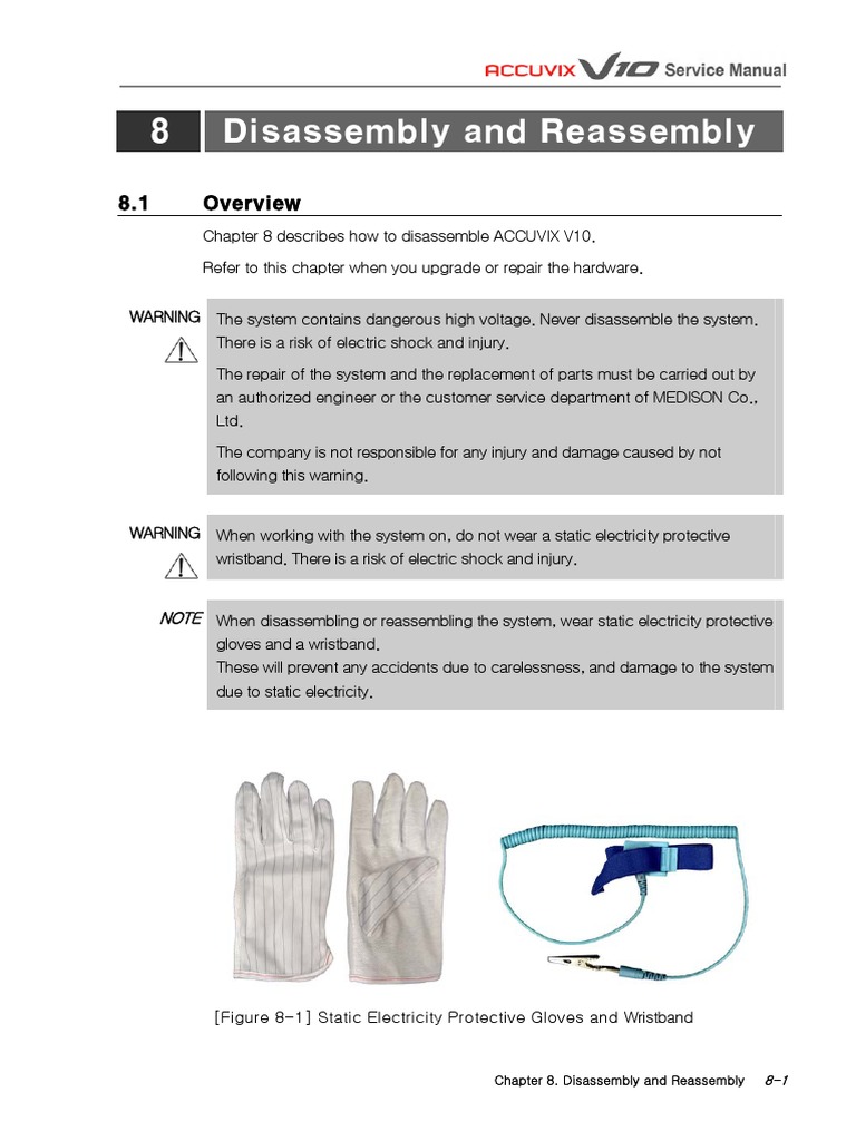 Chapter 8. Disassembly and Reassembly | PDF | Power Supply | Computer Monitor