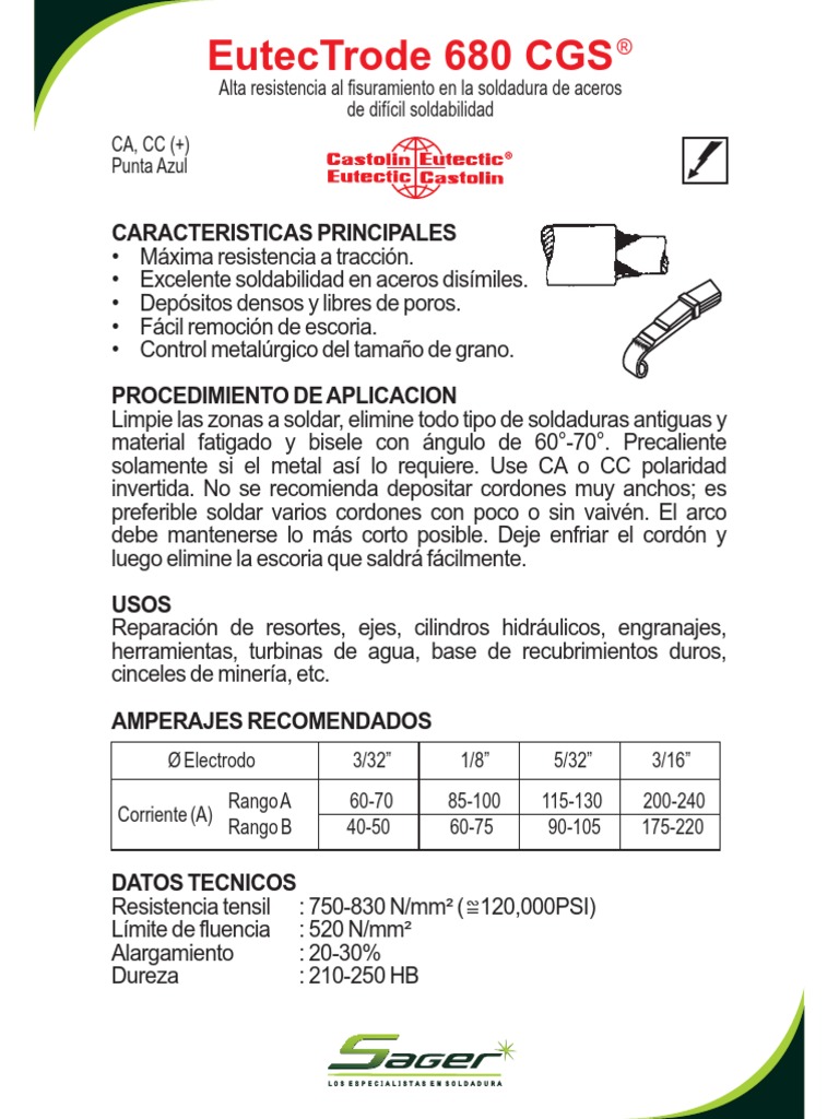 EutecTrode 680 CGS | PDF