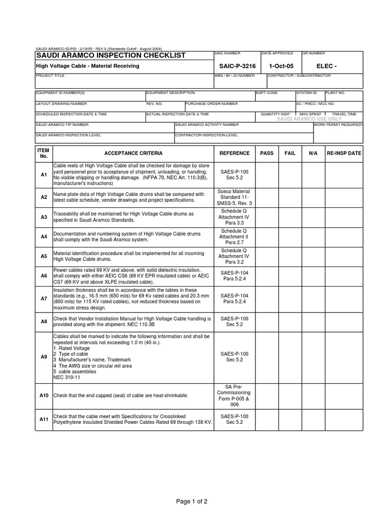 SAIC-P - 3216 Rev 0 PDF | PDF | Electromagnetism | Electrical Engineering