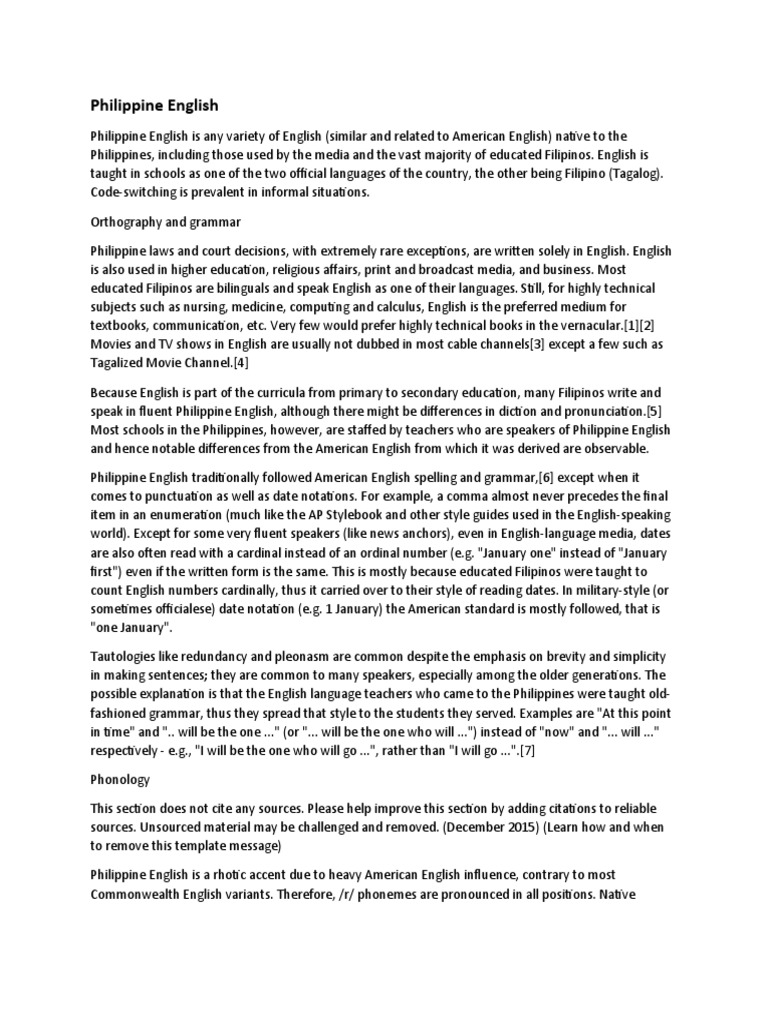 Philippine English | PDF | Semiotics | Linguistics