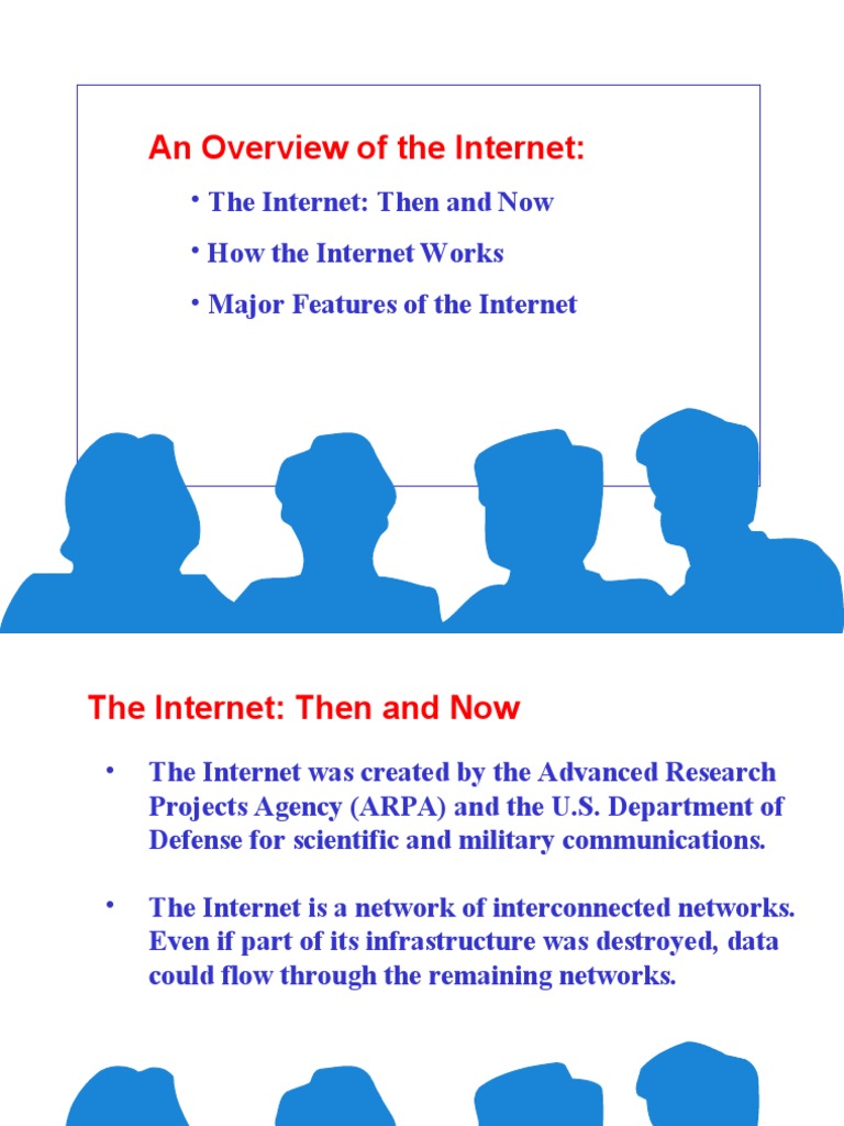 An Overview of The Internet:: - The Internet: Then and Now - How The ...