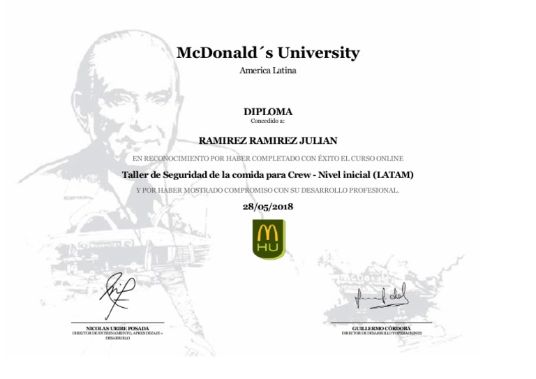 Mcdonald S University: Diploma | PDF