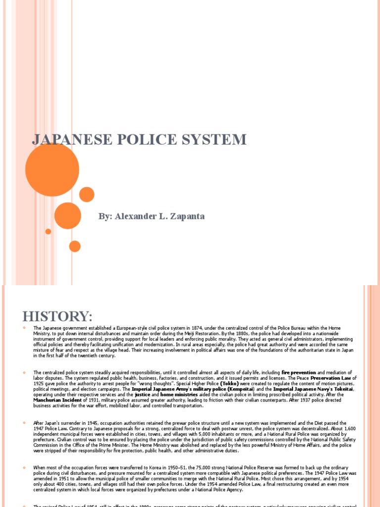 Japanese Police System | PDF | Public Sphere | National Security