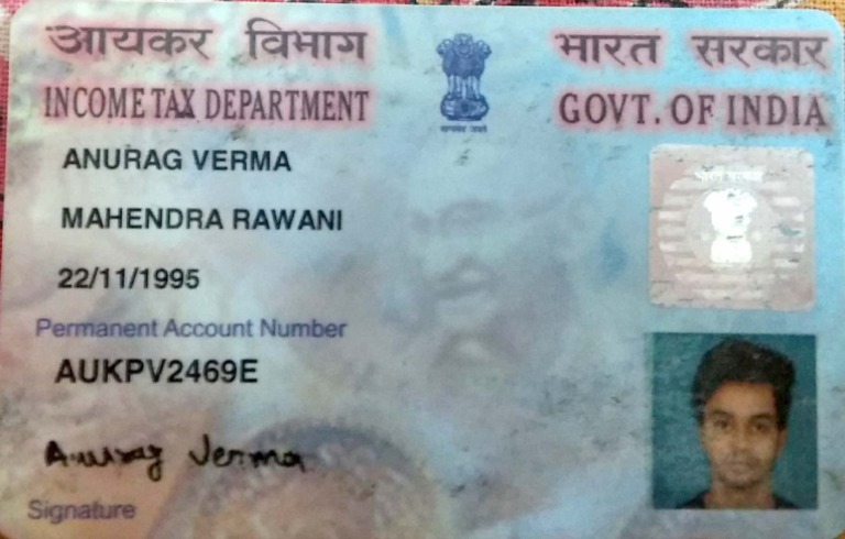 Anurag Verma - Pan Card PDF | PDF