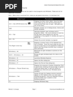 Basic Computer Keyboard Shortcut Keys A To Z | PDF | Keyboard Shortcut ...