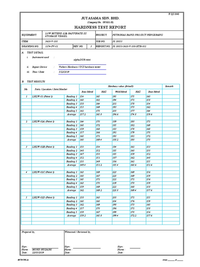 Hardness Test | PDF | Hardness | Welding
