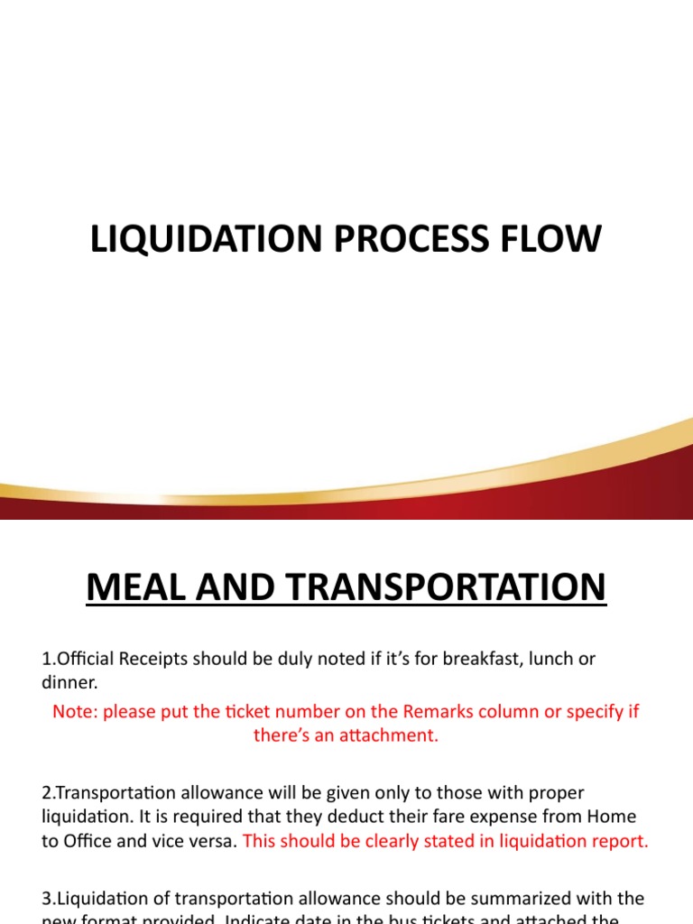 Liquidation Process Flow | PDF | Vehicles | Service Industries