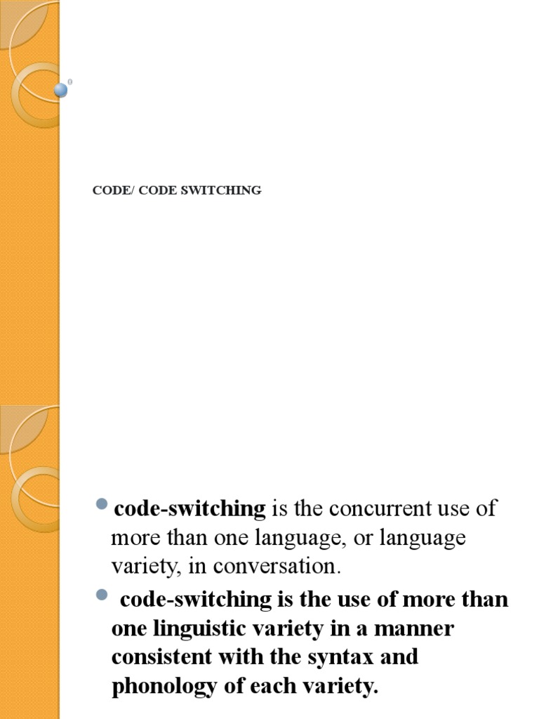 Code Switcing | PDF | Multilingualism | Grammar