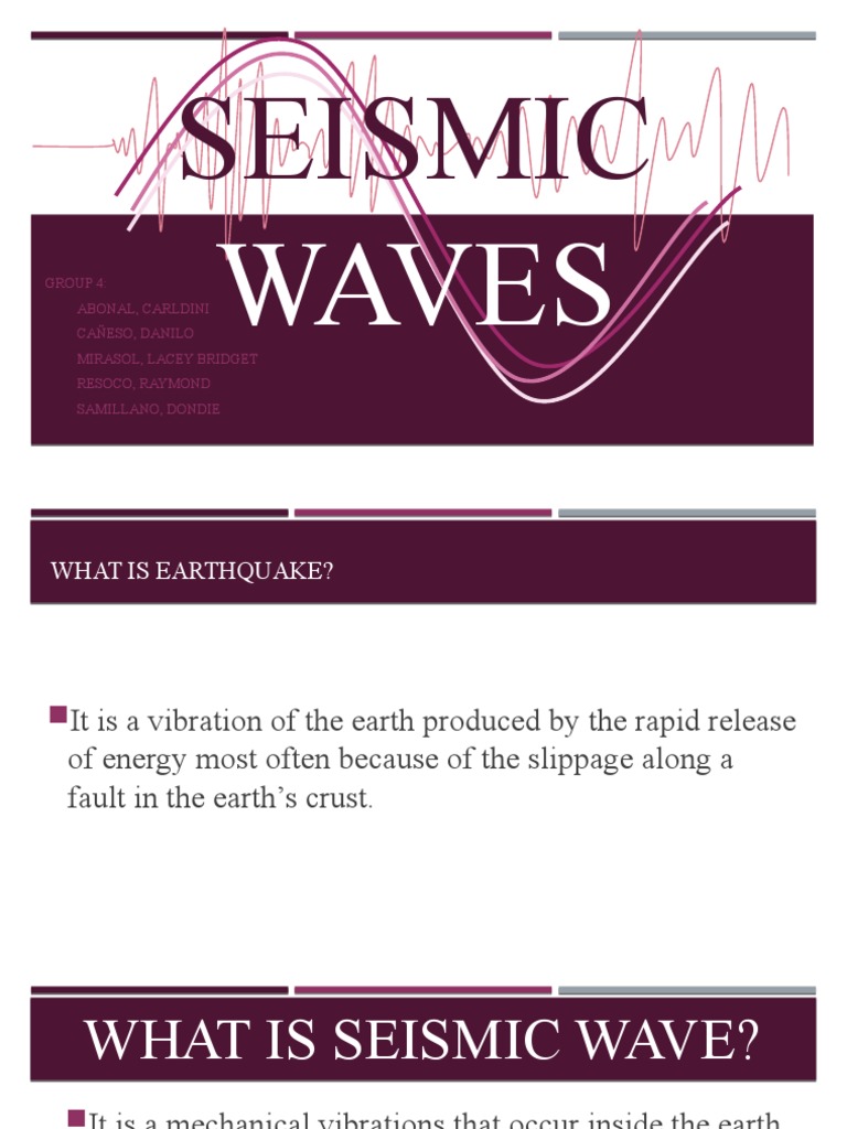Seismic Waves | PDF | Seismology | Waves