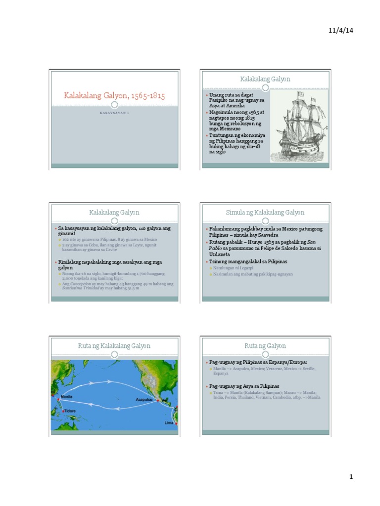 Kalakalang Galyon Handout | PDF