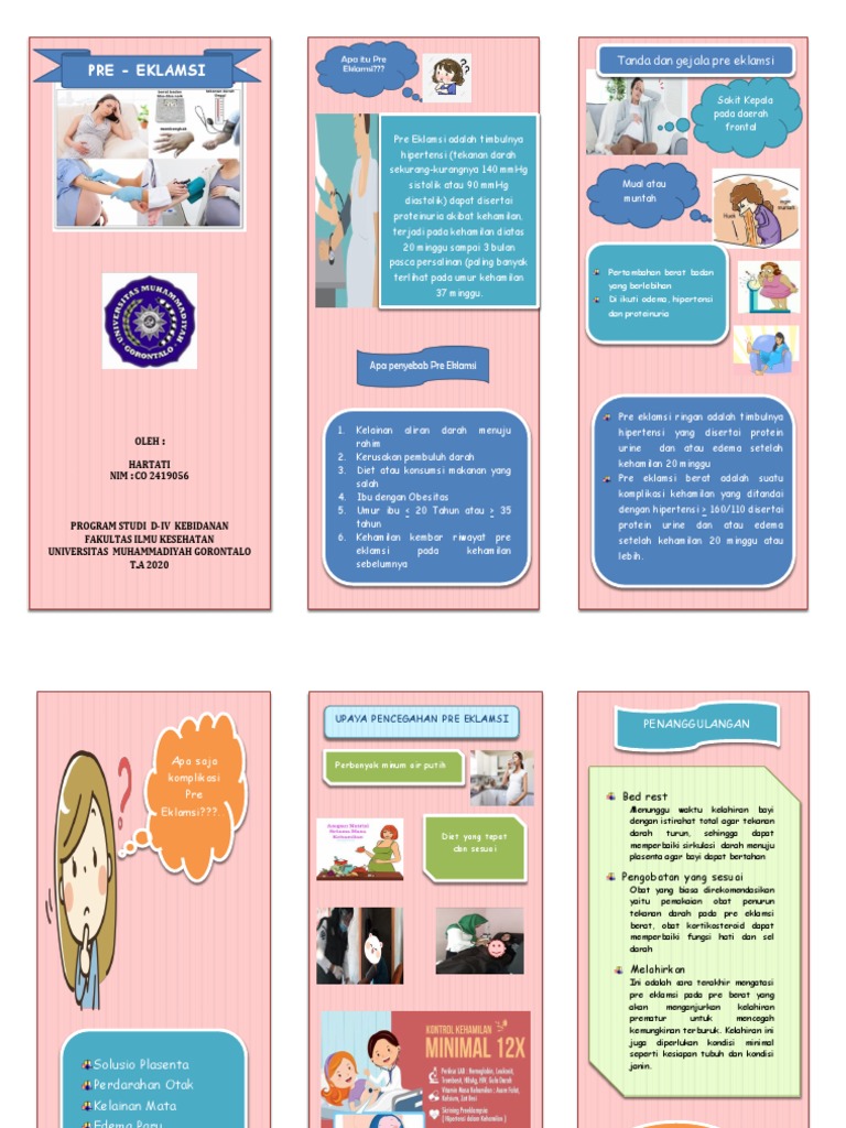 Leaflet Pre Eklamsia | PDF