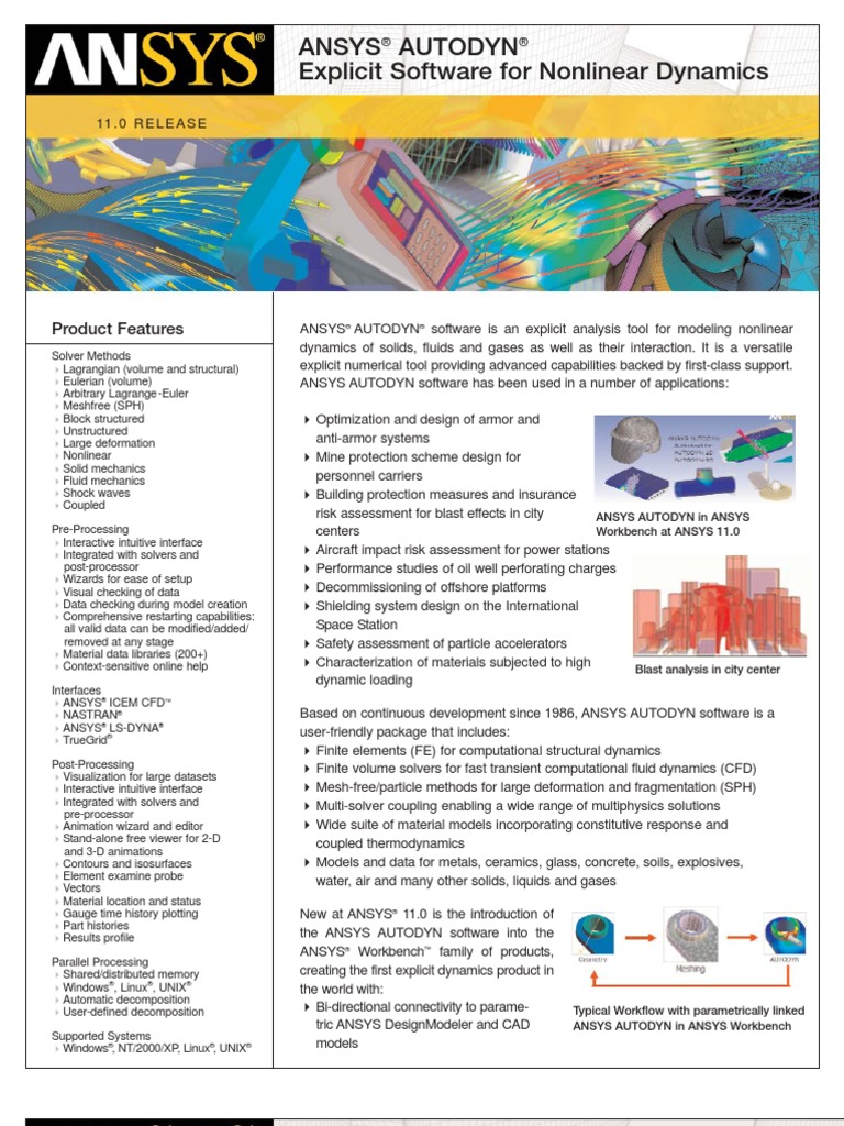 Autodyn 11 | PDF | Computational Fluid Dynamics | Applied And ...