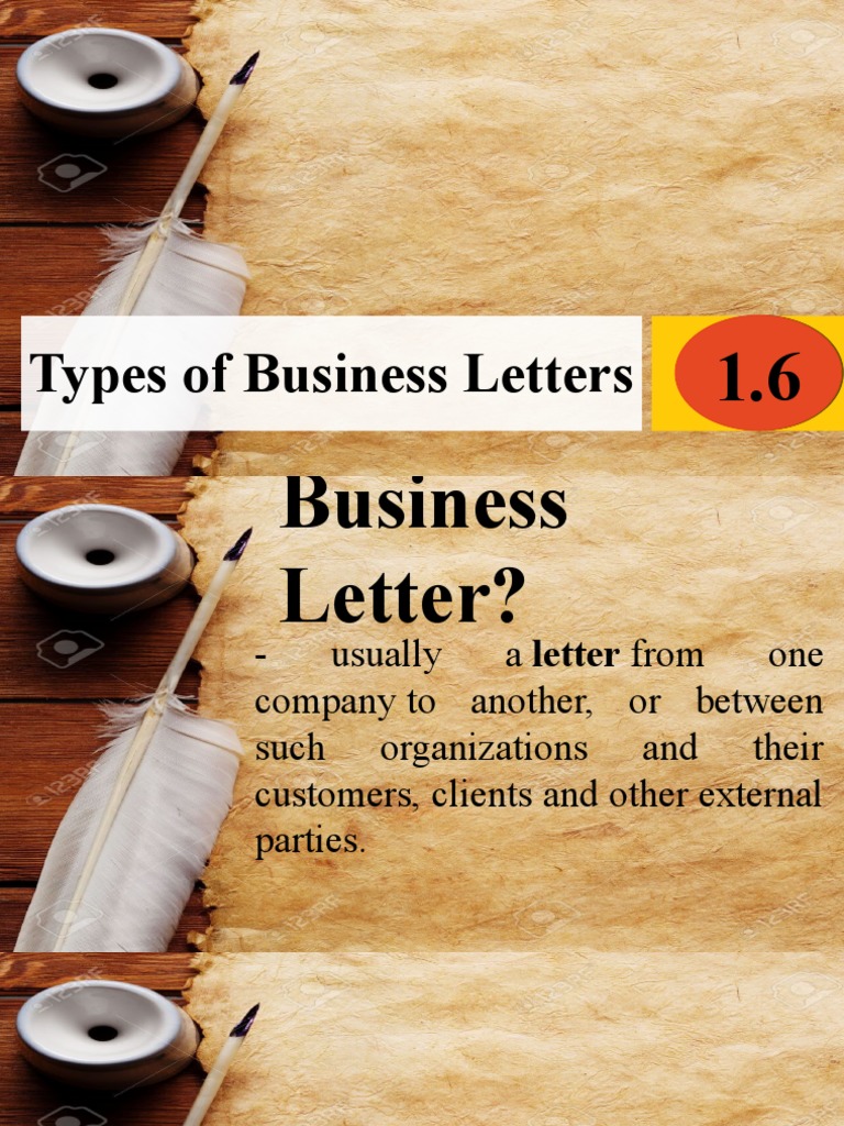 1.6 Types of Business Letters | PDF | Sales | Prices