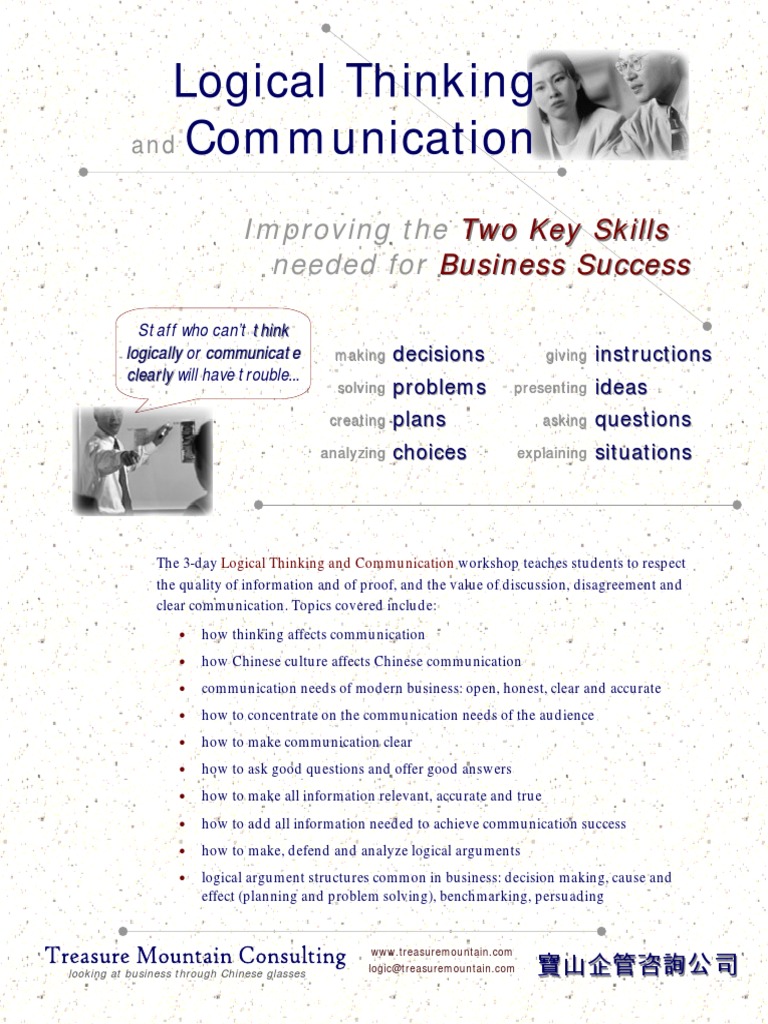 Logical Thinking and Communication.E | PDF | Argument | Critical Thinking