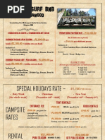 Price List Selaras Adventure Land 2023 | PDF | Meal | Lunch