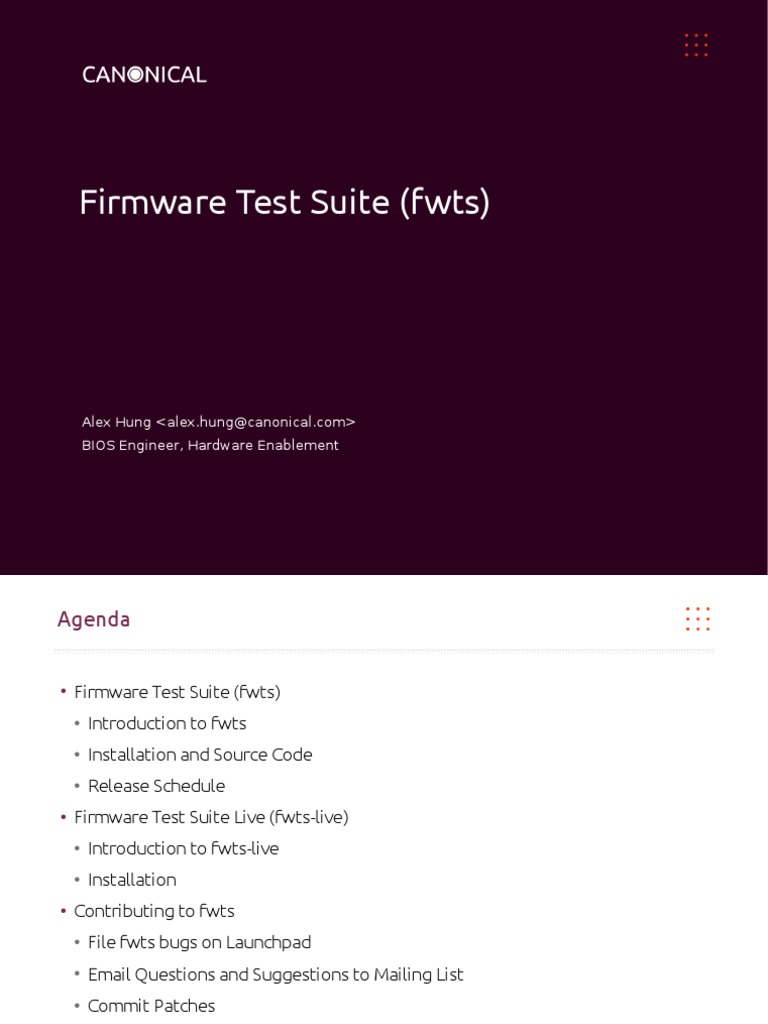 Introduction to the Firmware Test Suite (fwts) - A Tool for Automated ...