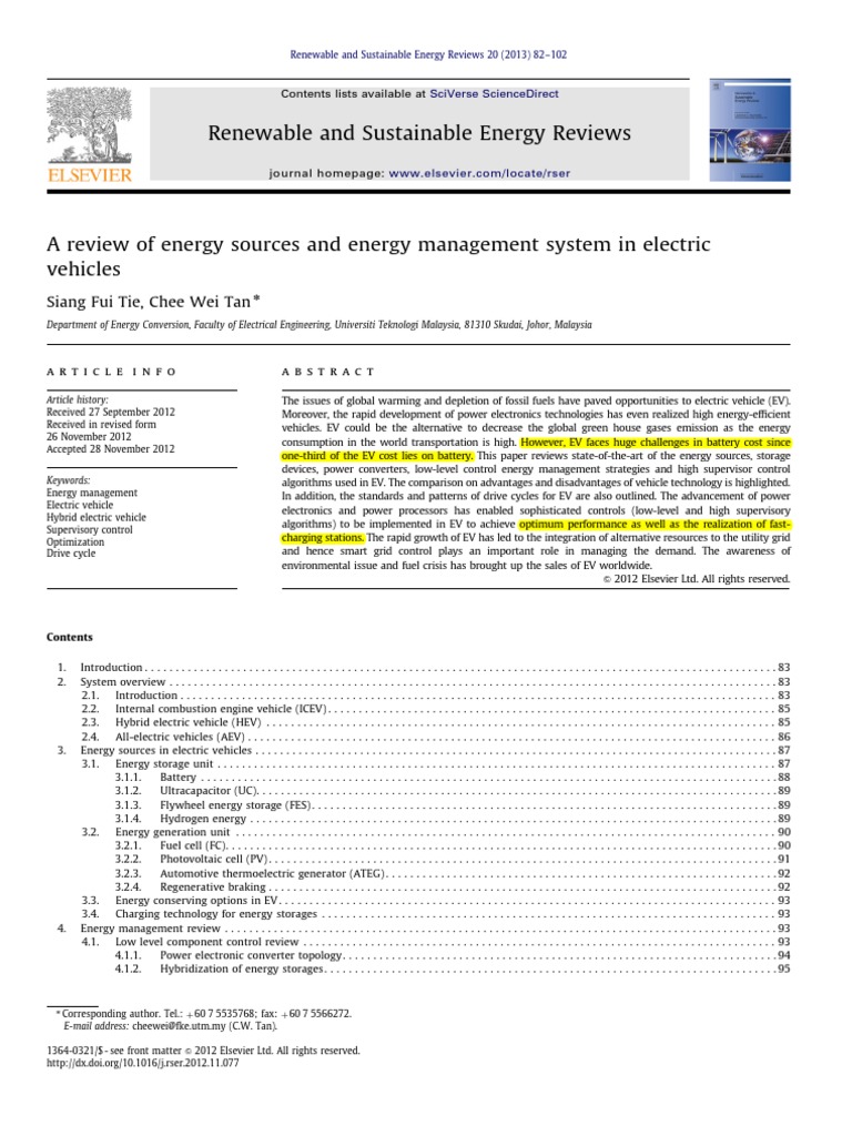 A Review of Energy Sources and Energy Management System in Electric ...