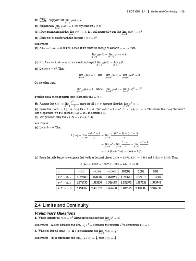 Calculus: Limits & Continuity | PDF | Continuous Function | Function (Mathematics)