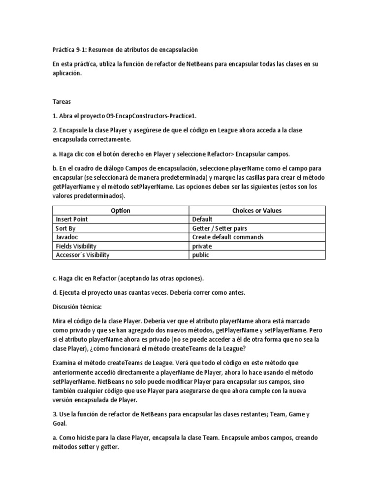 JAVA Ejercicios Practicas | PDF | Constructor (Programación Orientada a ...