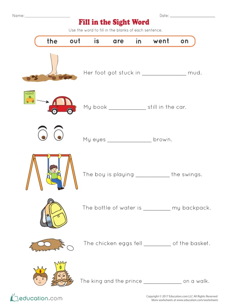 fill-in-the-sight-word
