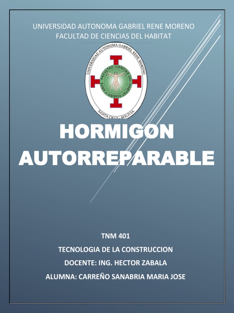 Hormigón Autorreparable: Innovación y Beneficios | PDF | Hormigón | Cemento