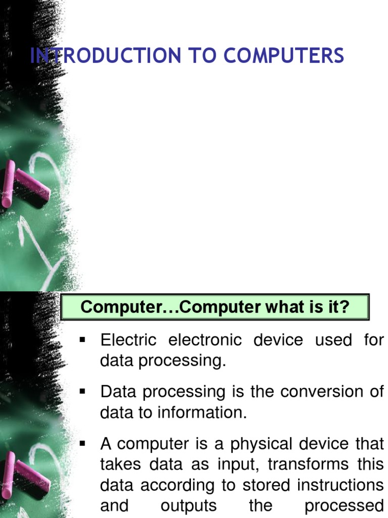 Introduction to Computers: A Guide to the Evolution, Components, Uses ...