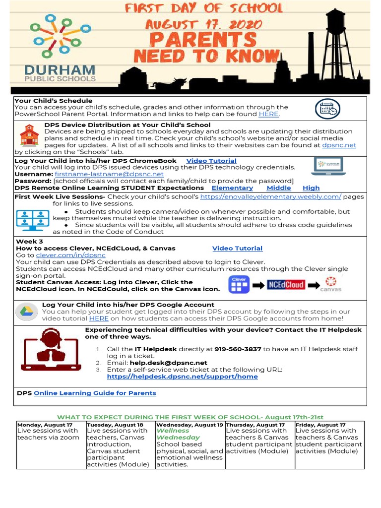DPS Online Learning Guide for Parents | PDF | Login | Educational ...