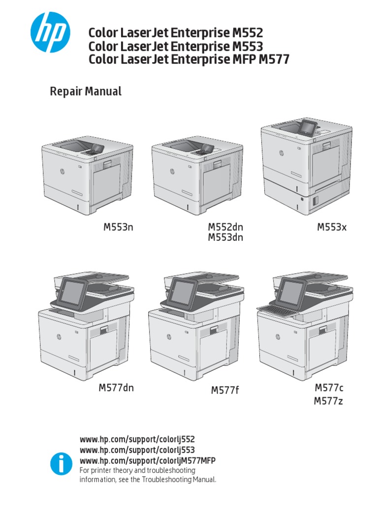 HP - CLJ - Ent - M552 - M553 - MFP - 577 - RM PDF | PDF | Computer ...