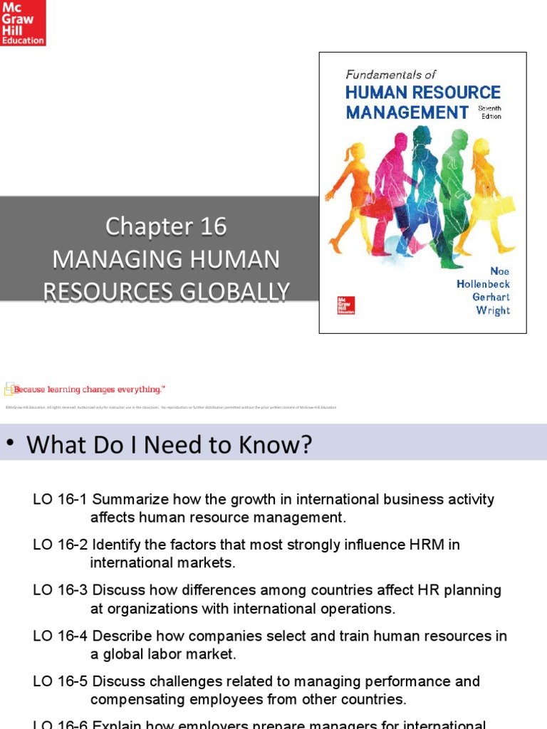 Managing Human Resources Globally | PDF | Human Resource Management ...