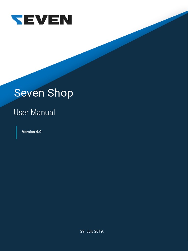 Seven Shop USER Manual v4.0 PDF | PDF | Icon (Computing) | Computer Keyboard