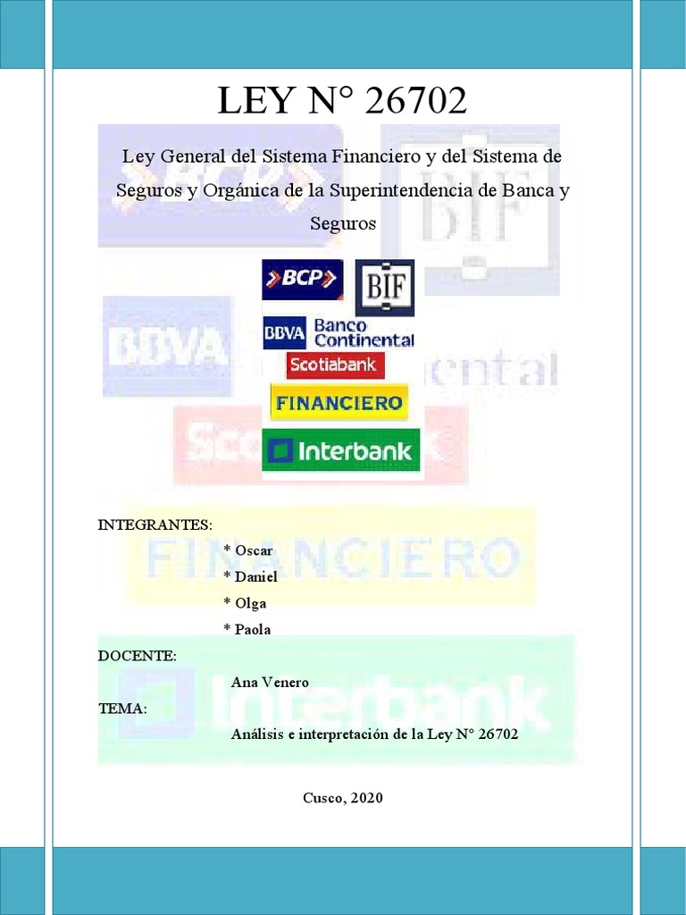 Analisis e Interpretación Ley 26702 - Modelo | PDF