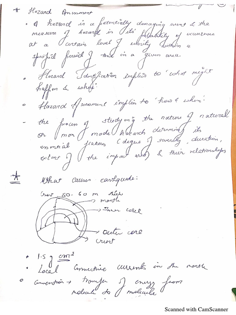 LECTURE 3 NOTES Disaster Management | PDF